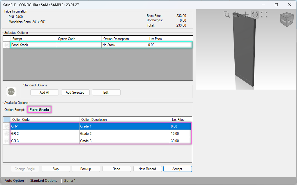 Step 4: Adding Options – Configura Help Center