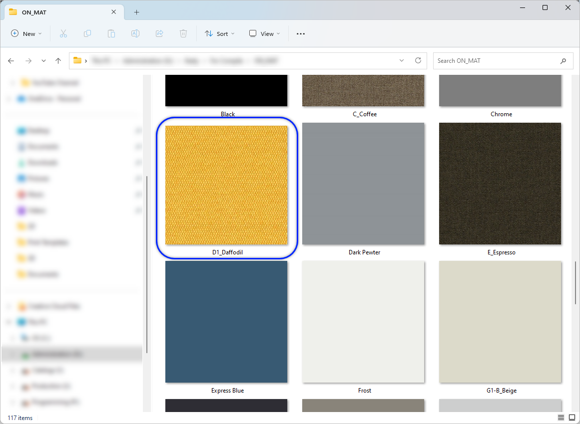 Material Swatch Preview – Configura Help Center