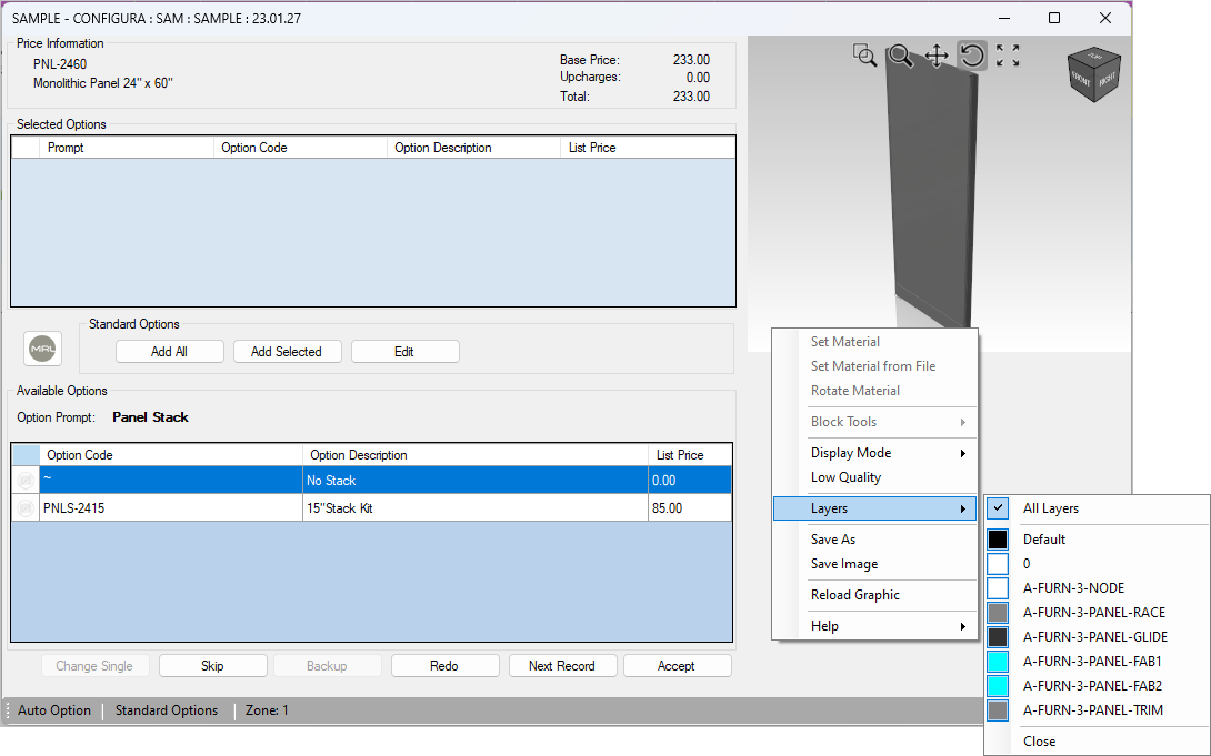 Assigning Materials to DWG Layers – Configura Help Center