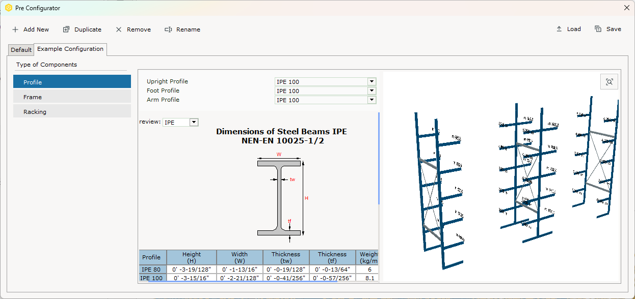 Pre Configurator: Essential Cantilever Racking – Configura Help Center