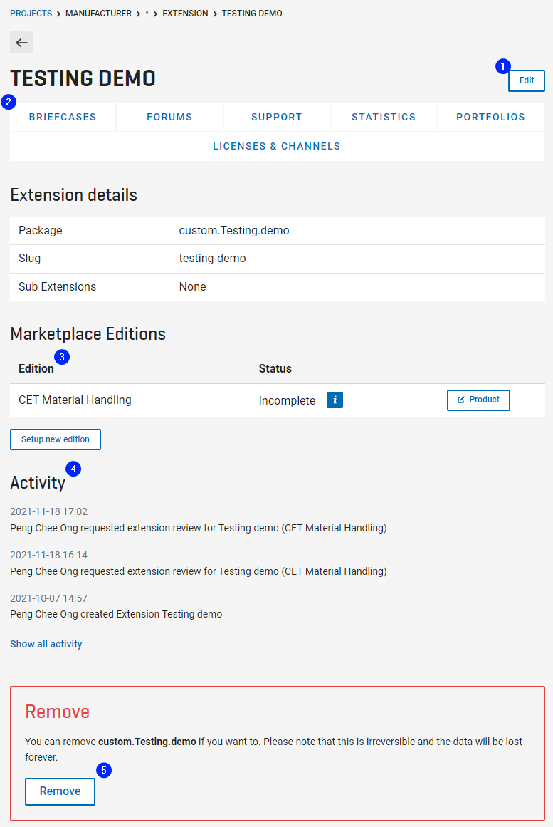 Managing your Extensions – Configura Help Center