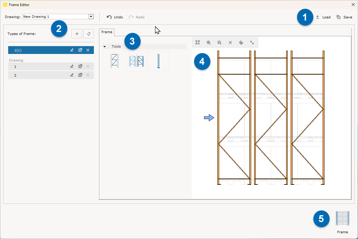 Frame Editor: Deep Racking – Configura Help Center