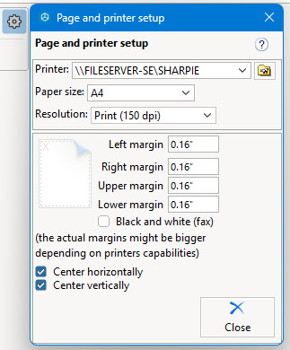 Printing from Paper View – Configura Help Center