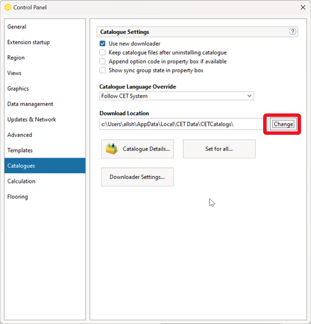 Migrating CET Extension Catalogs to another location – Configura Help ...
