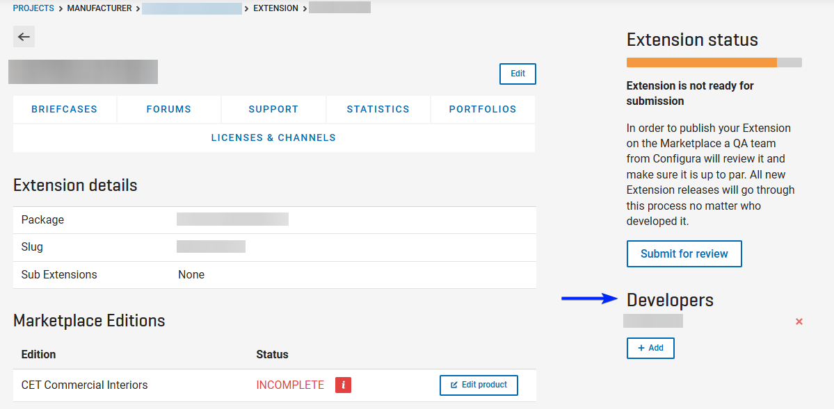 Removing Extensions – Configura Help Center