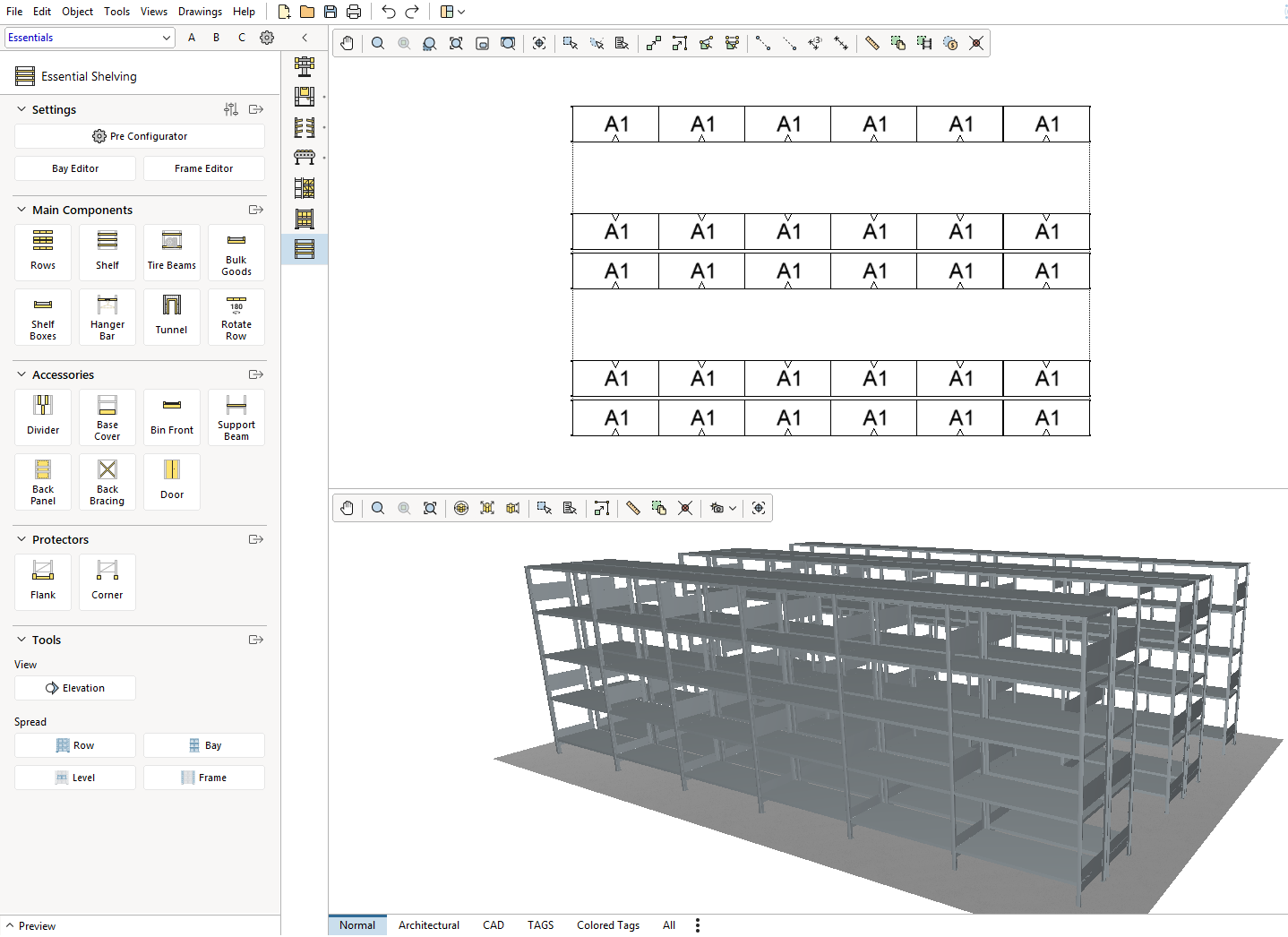 Navigating Essential Shelving – Configura Help Center