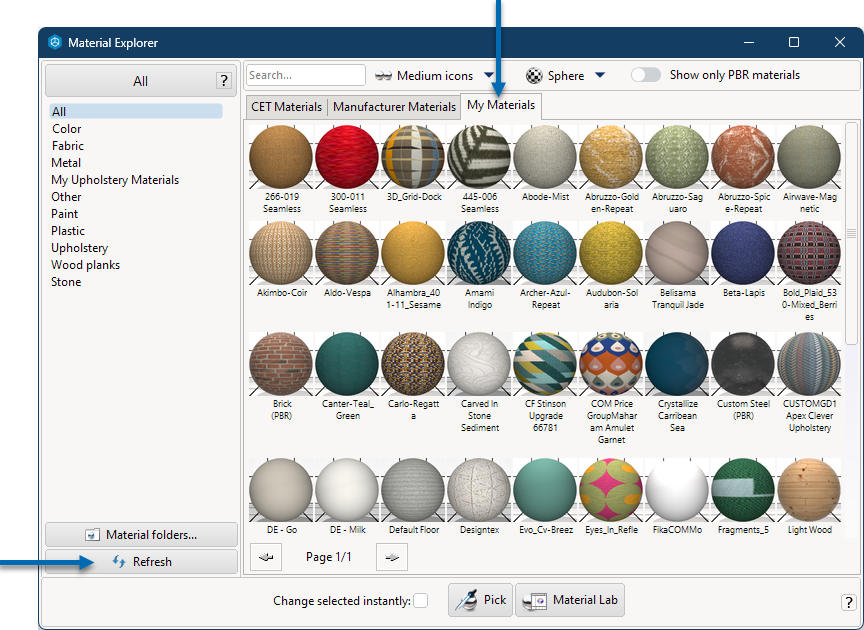 Using the Material Portal – Configura Help Center