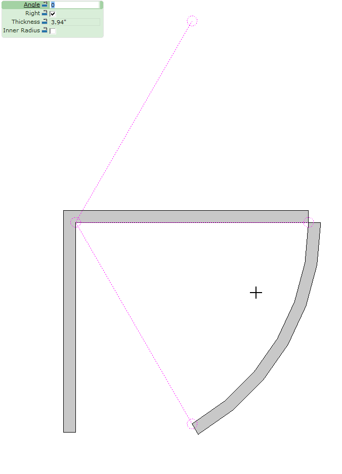 Drawing Arched Walls Specified by Radius and Angle – Configura Help Center