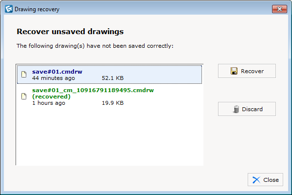 Autosave and Backup Drawings – Configura Help Center