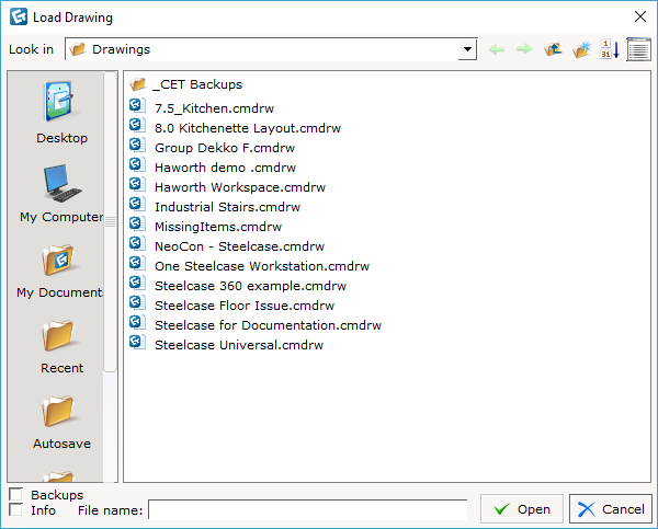 Opening and Closing a Drawing – Configura Help Center