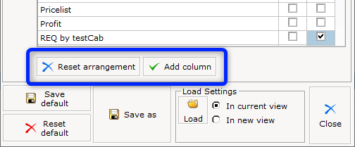 View Settings: Columns – Configura Help Center